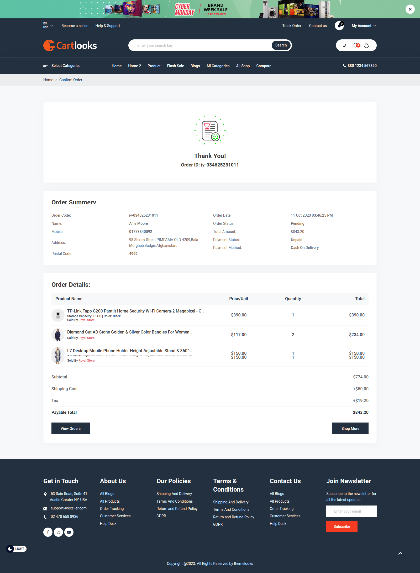 CartLooks | Laravel & VueJS Powered Multivendor Ecommerce CMS with PWA by themelooks